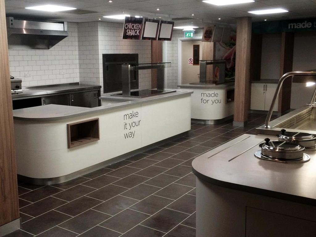 Bespoke Hot Servery Counters Manchester | SP Fit Out
